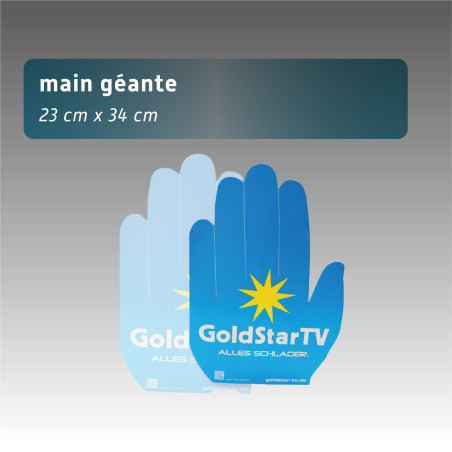 Main géante personnalisable